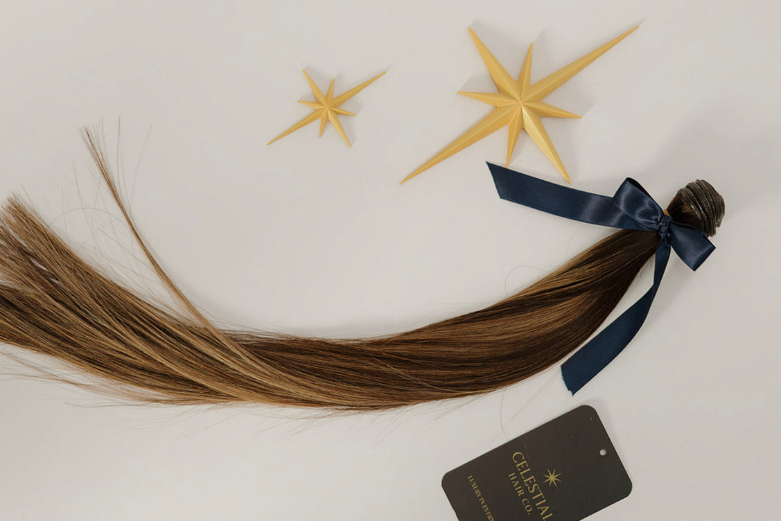 Moonlight Mocha Celestial Weft – Celestial Hair Co